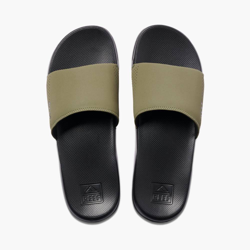 Reef Men REEF ONE SLIDE BLACK/OLIVE – Reef Canada
