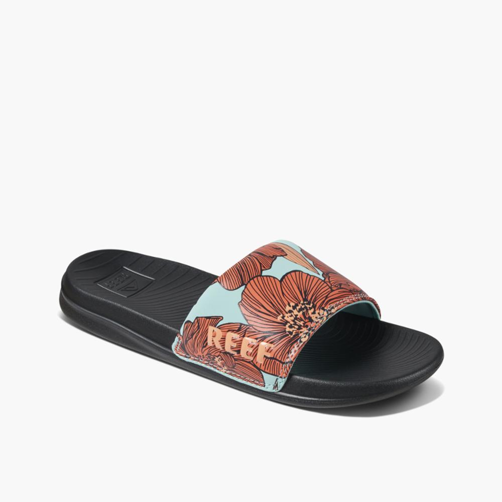 Reef Women REEF ONE SLIDE AQUA BLOSSOM – Reef Canada