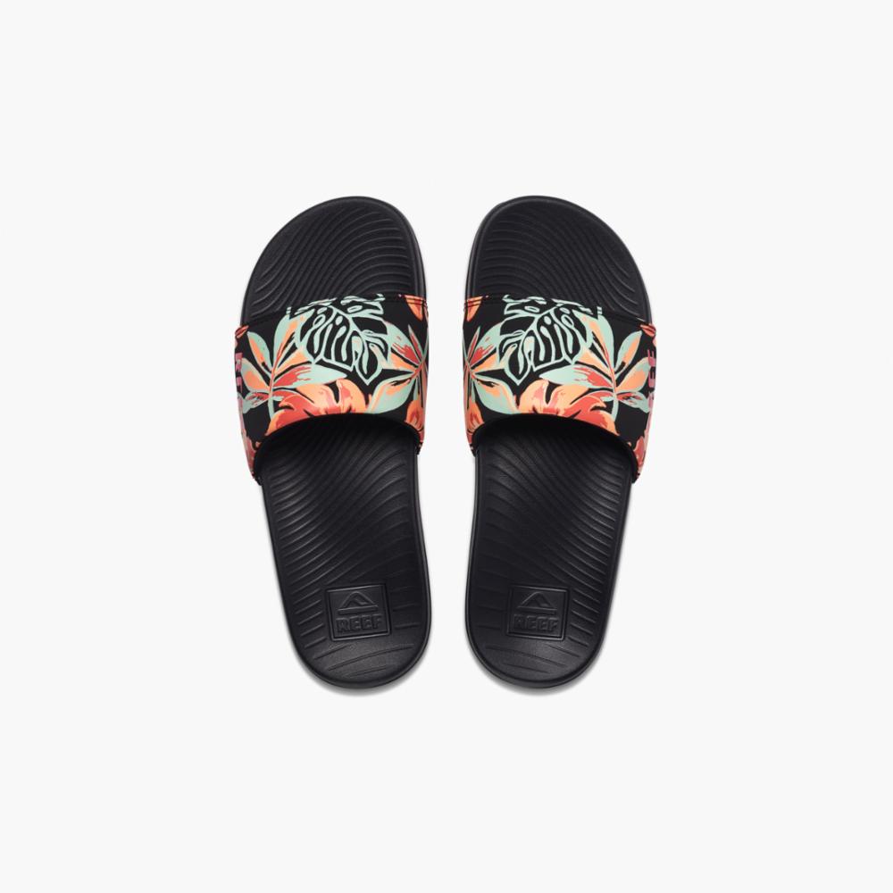 Reef Women REEF ONE SLIDE BLACK MONSTERA – Reef Canada