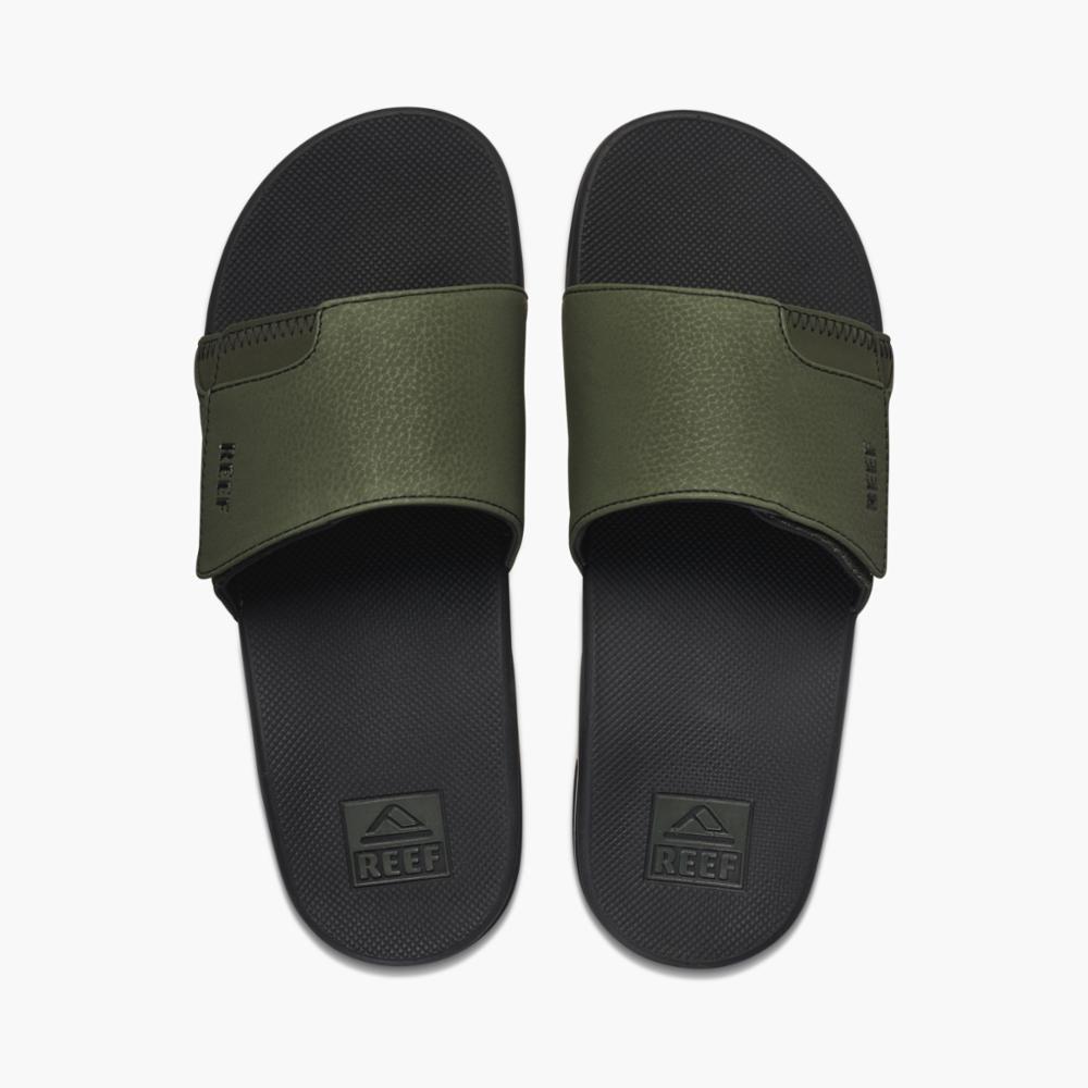 Reef Men FANNING SLIDE DARK OLIVE – Reef Canada