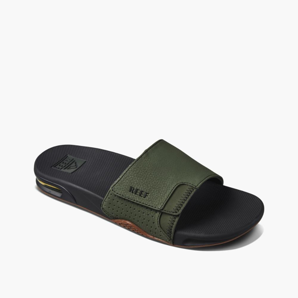 Reef Men FANNING SLIDE DARK OLIVE – Reef Canada